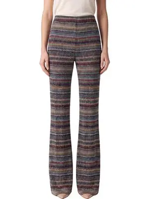 MISSONI Striped Lurex Knit Flared Pants