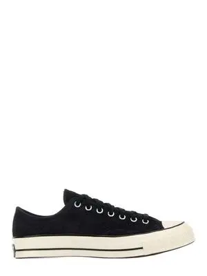 CONVERSE Chuck 70 Low-top Sneakers In Wool Flannel With Rubber Toe Cap - Black