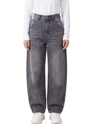 DARKPARK Khris High-waisted Baggy Five-pocket Jeans In Denim - Grey