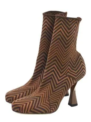 MISSONI Wave-knit Ankle Boots