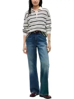 TOMMY HILFIGER Striped Knitted Polo Shirt