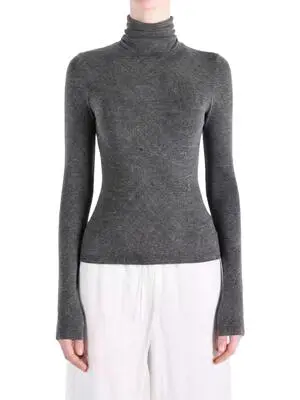 AMOMENTO Roll-neck Long-sleeve T-shirt