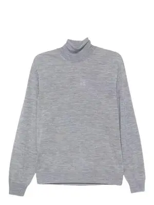 Canali Roll-neck Wool Sweater - Grey