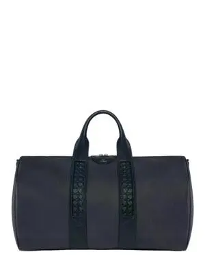 AVITEUR Newport Woven-panel Canvas Duffle Bag - Blue
