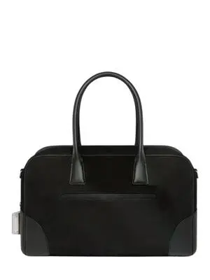 AVITEUR Medium Cristallo Nubuck Holdall - Black