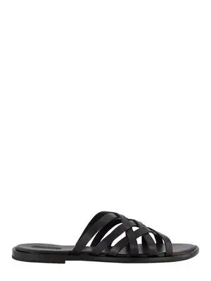 Dragon Diffusion Cross-strap Sandals - Black