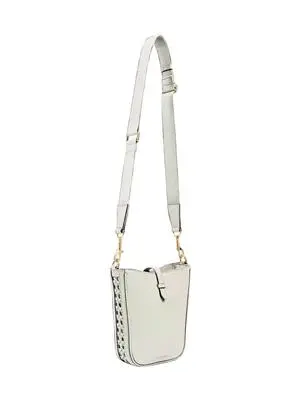 AVITEUR Mini Gigi Weave-detail Crossbody Bag - Neutrals