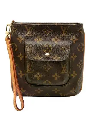 LOUIS VUITTON 2003 Monogram Partition Clutch Bag