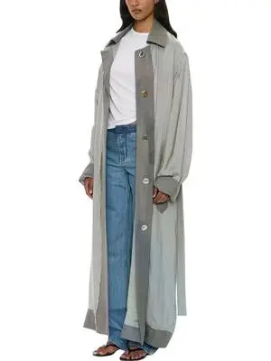 Christopher Esber Retract Tailored Oversized Duster Coat - Grey