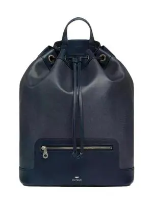 AVITEUR Newport Canvas Backpack - Blue