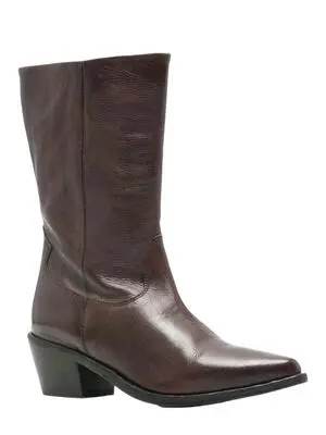 ZOLFO Pointed-toe Ankle Boots - Brown