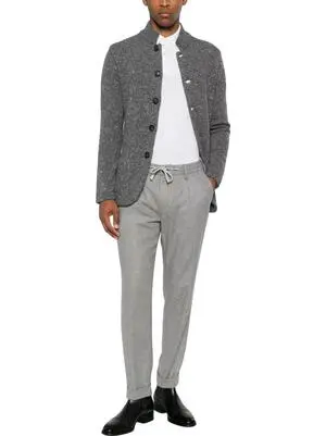 Eleventy Drawstring Pleated Trousers - Grey