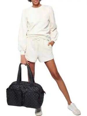 Mz Wallace Nik Quilted Holdall - Black