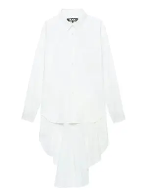 Comme Des Garçons Ruffled-panel Shirt - White