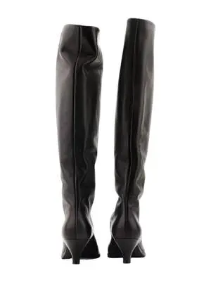 Elena Iachi Sharp Knee-high Boots - Brown