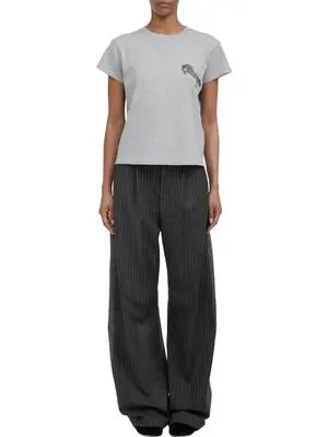 MAISON MARGIELA Graphic-print T-shirt - Grey