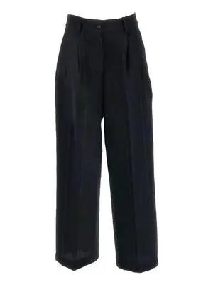 BERGFABEL Rebby Glen Pinstripe-pattern Tailored Trousers - Blue