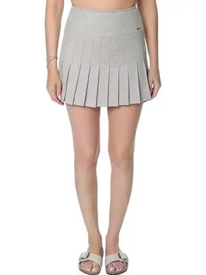 ARMANI EXCHANGE Pleated Diagonal-stripe Mini Skirt