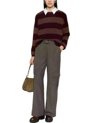 YERSE Striped Sweater - Red