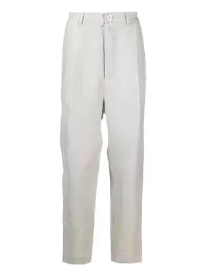 TESSITURA BODY COUTURE Darted Tapered-cut Trousers - Grey