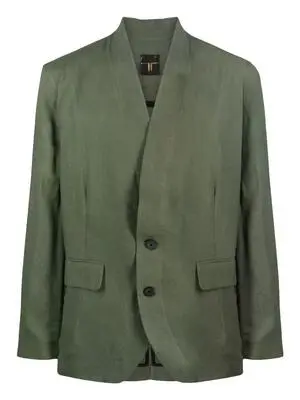 TESSITURA BODY COUTURE Button-down Blazer - Green