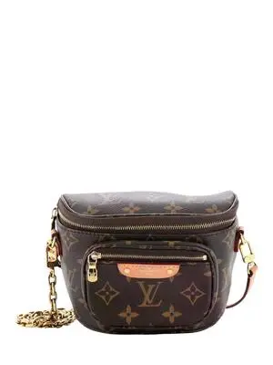 LOUIS VUITTON Bum Bag Monogram Canvas Mini Belt Bag - Brown