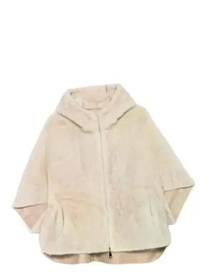 ZOE PARIS Hooded Reversible Jacket - Neutrals