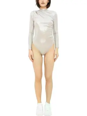 TESSITURA BODY COUTURE Asymmetric Draped Body - Silver