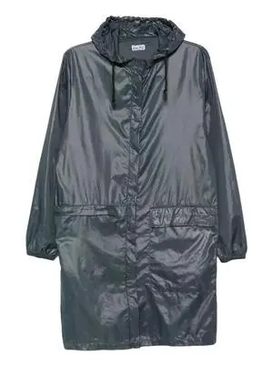 DOLCE & GABBANA 2000s Hooded Logo-print Raincoat