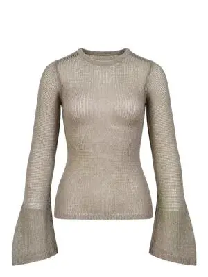 HELIOT EMIL Beam Cut-out Sweater - Neutrals