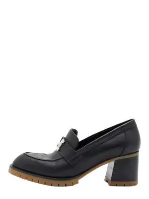 Hermès Faubourg H Clasp Loafers - Black
