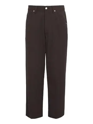 YOKE Pleated Straight Trousers