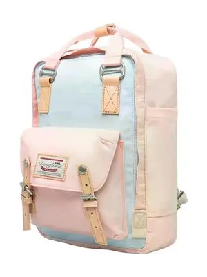 DOUGHNUT Two-tone Buckled Backpack - Pink