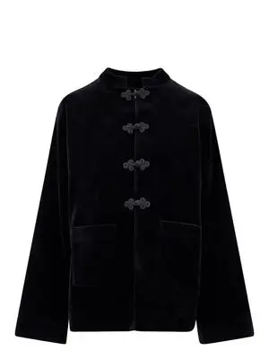 RÓHE Velvet Blazer With Pankou Closure