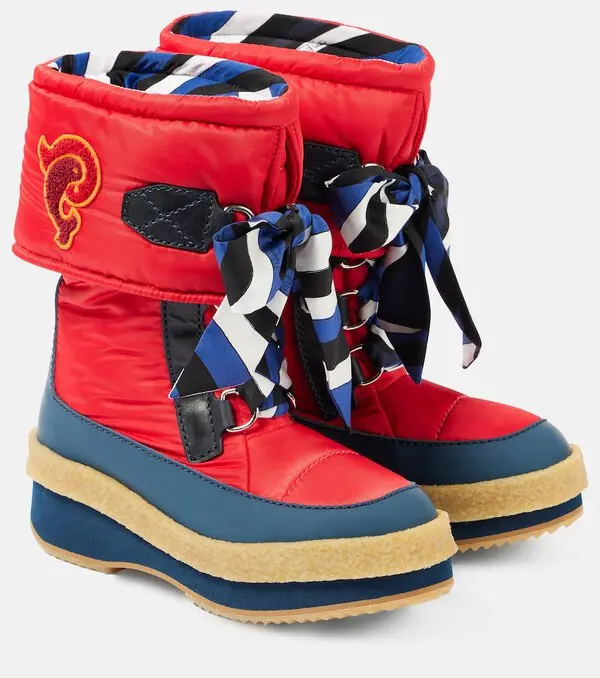 Emilio Pucci Iride Snow Boots - Red