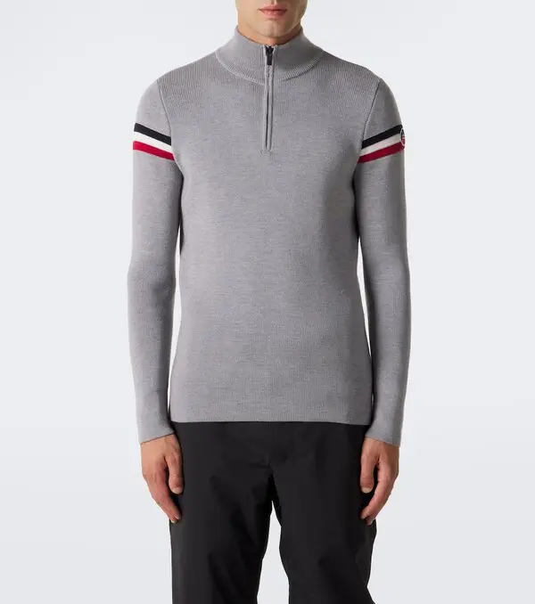 Fusalp Wengen Half-zip Wool Sweater - Grey
