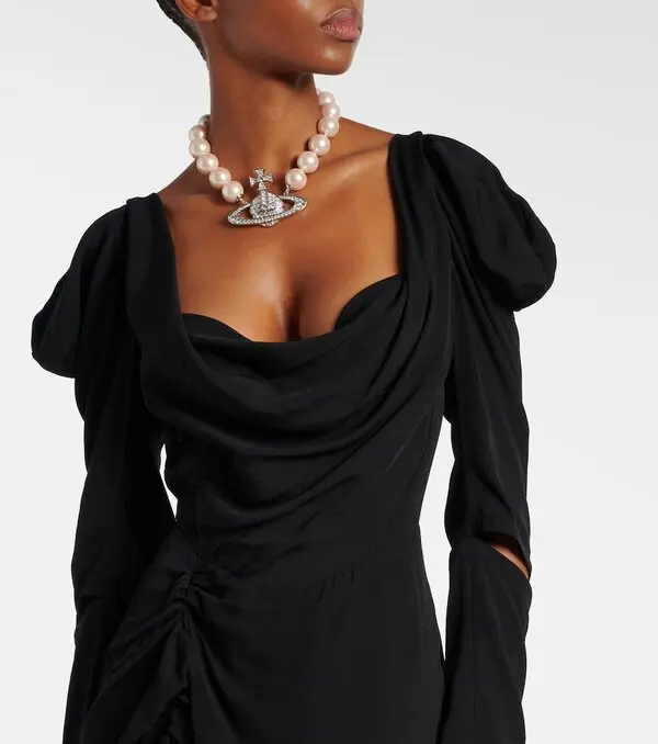 VIVIENNE WESTWOOD Panther Draped Midi Dress