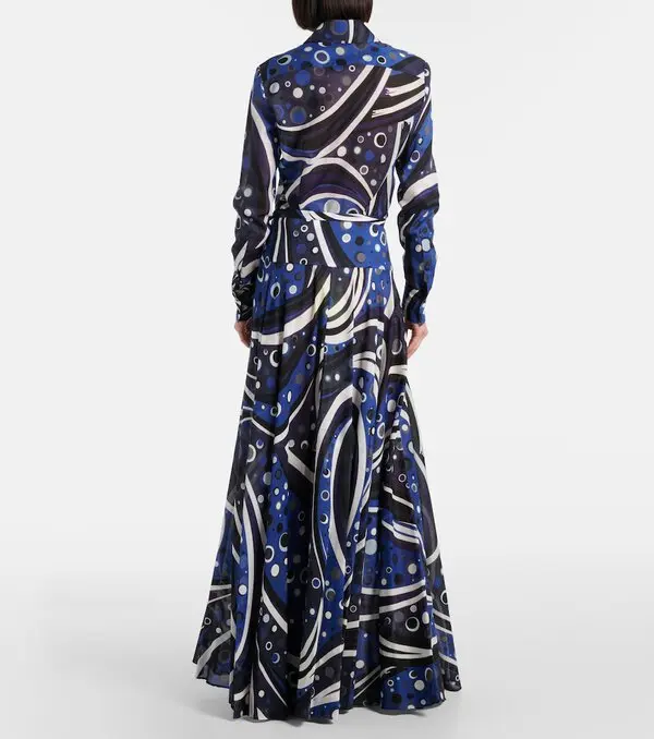 Emilio Pucci Printed Cotton Muslin Maxi Skirt - Multicoloured