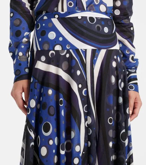 Emilio Pucci Printed Cotton Muslin Maxi Skirt - Multicoloured