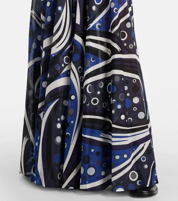 Emilio Pucci Printed Cotton Muslin Maxi Skirt - Multicoloured