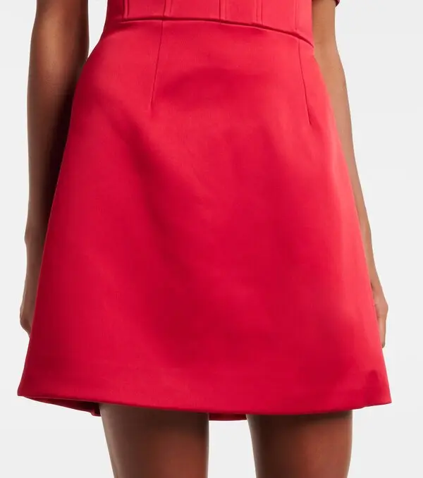 Rebecca Vallance Carmella Embellished Satin Mini Dress
