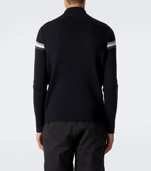 Fusalp Wengen Iv Wool Half-zip Sweater - Blue