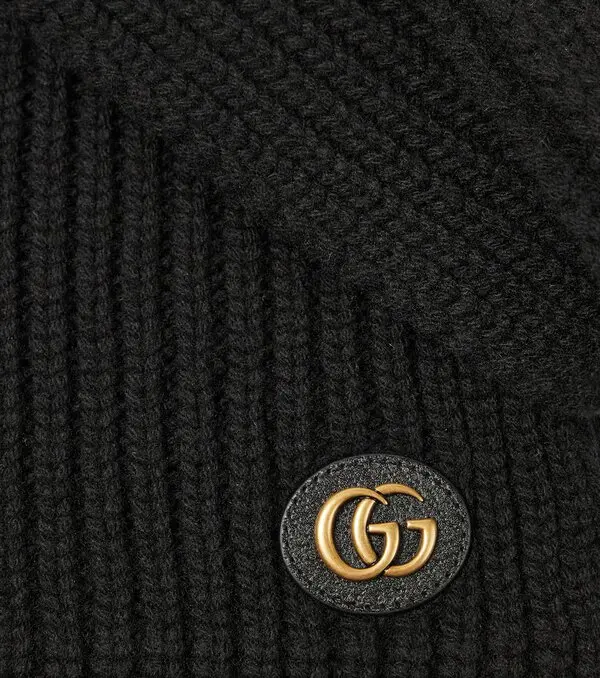 Gucci Ribbed-knit Wool And Cashmere Scarf