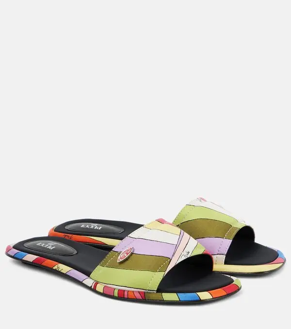 Emilio Pucci Multicolor Iride Slides - Multicoloured