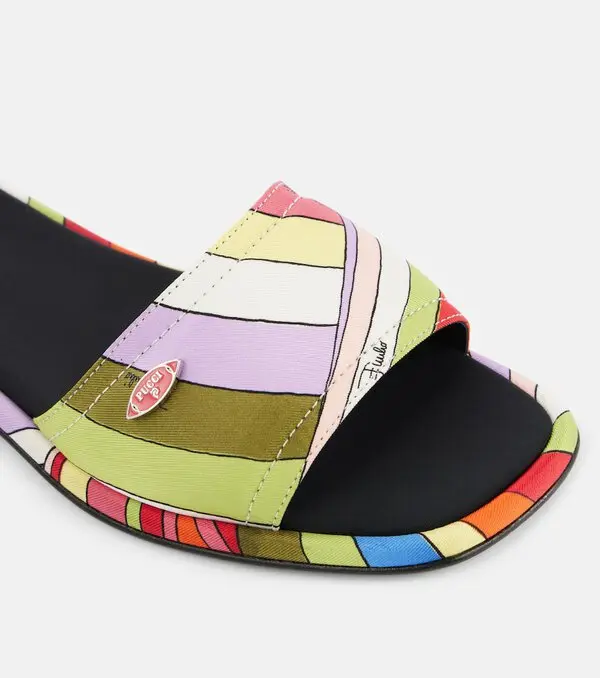 Emilio Pucci Multicolor Iride Slides
