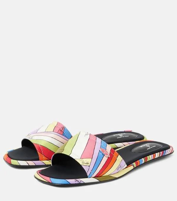 Emilio Pucci Multicolor Iride Slides