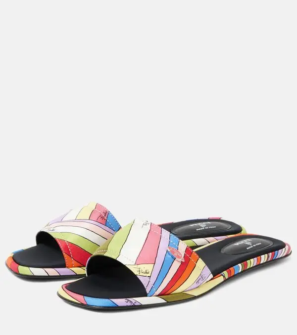 Emilio Pucci Multicolor Iride Slides - Multicoloured