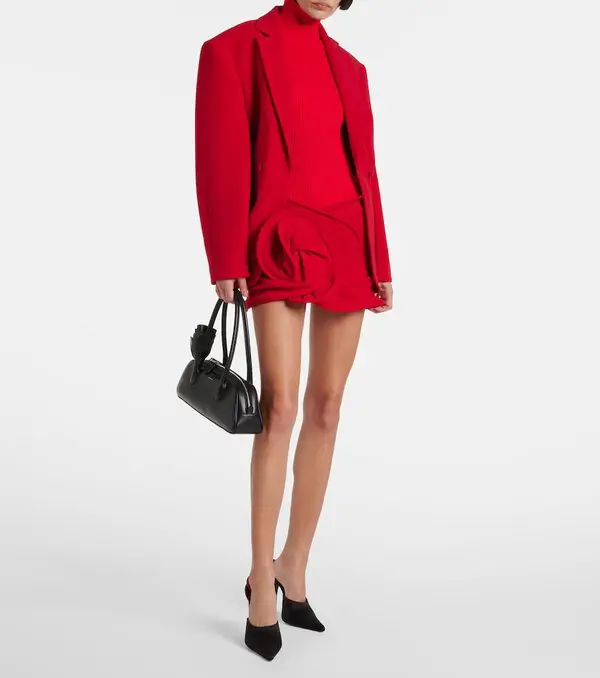 Magda Butrym Ribbed-knit Turtleneck Bodysuit