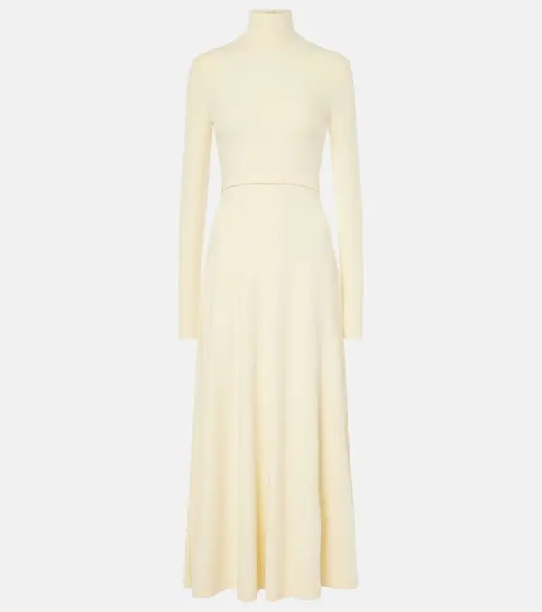 Proenza Schouler White Label Jayne Ribbed-knit Maxi Dress - Yellow