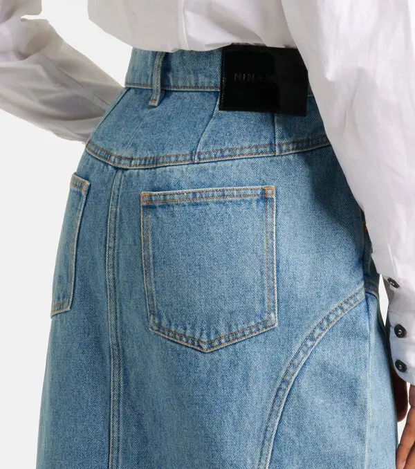 Nina Ricci Denim Midi Skirt